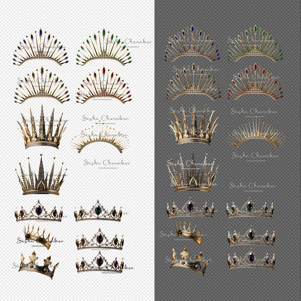 selected crowns overlays set 1 Ai generated – www ...